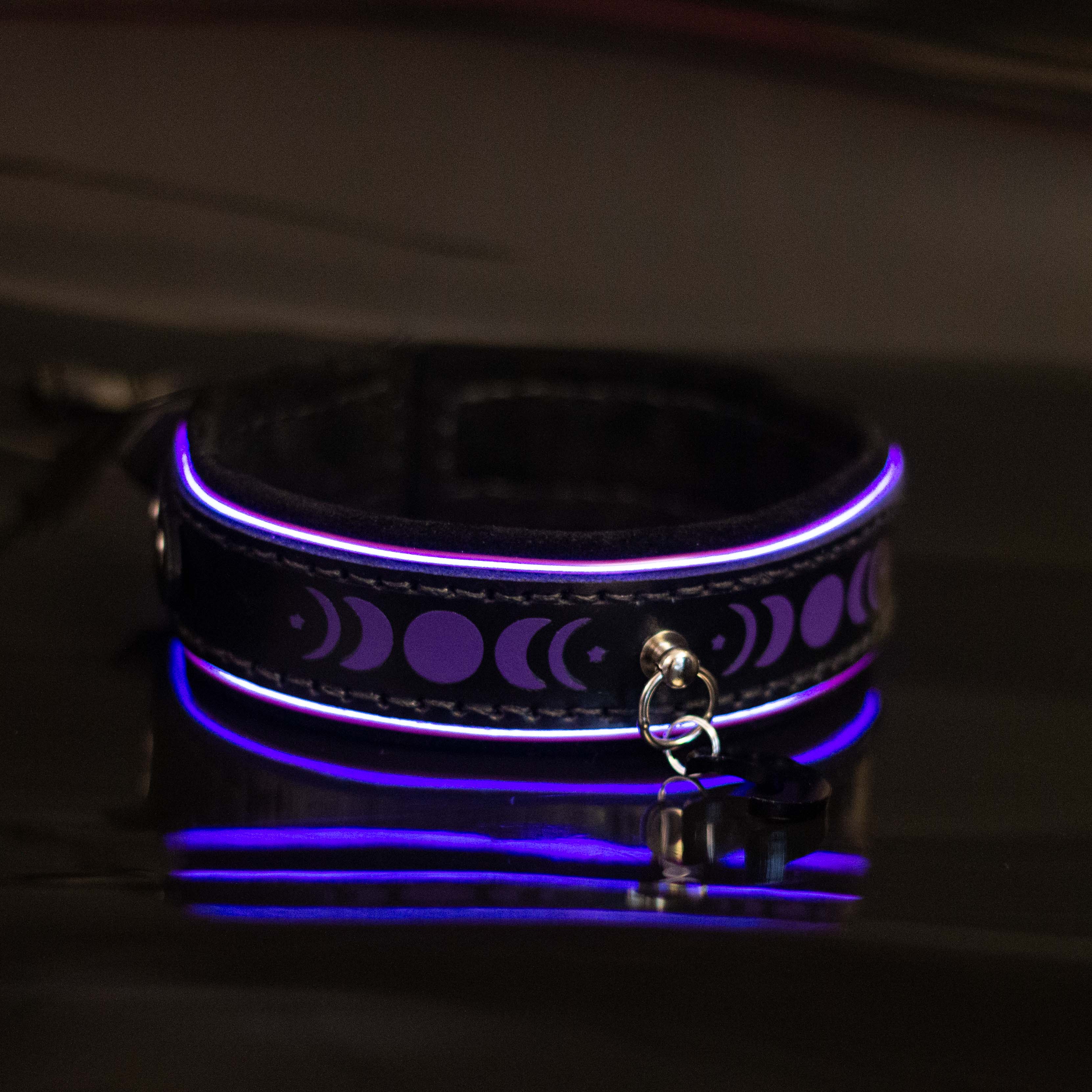 Custom Neon Light-Up Collar - Ceremony Leather