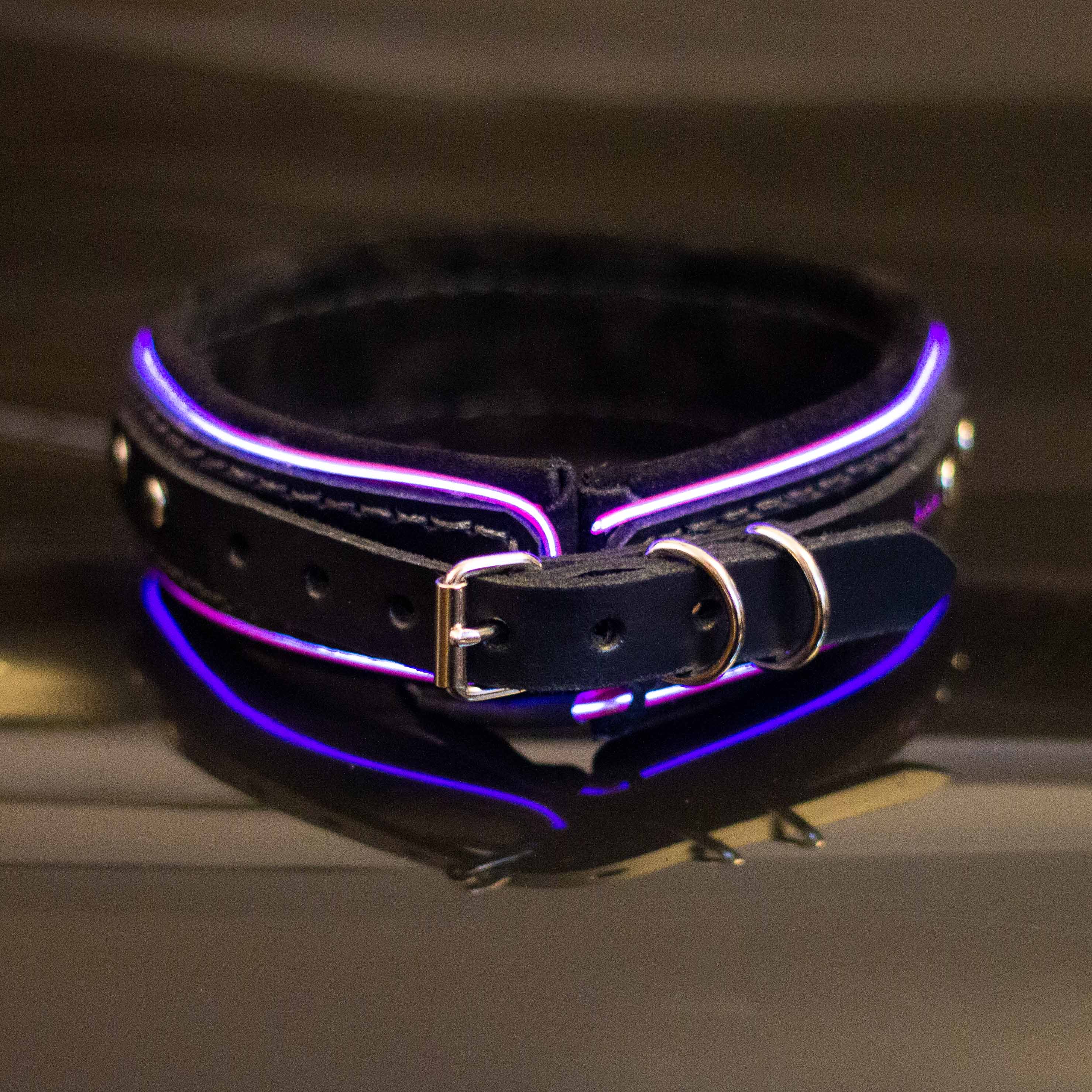 Custom Neon Light-Up Collar - Ceremony Leather
