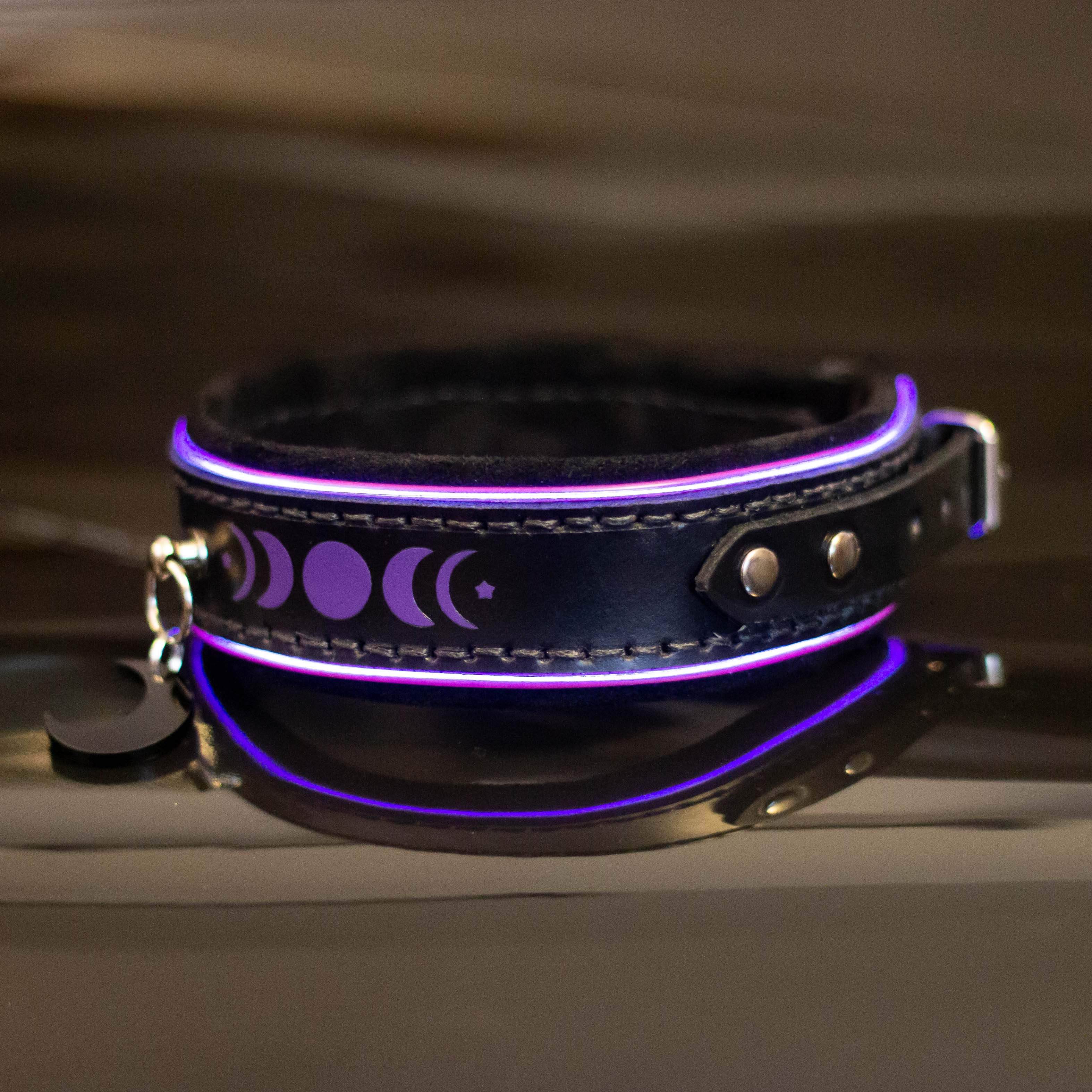Custom Neon Light-Up Collar - Ceremony Leather