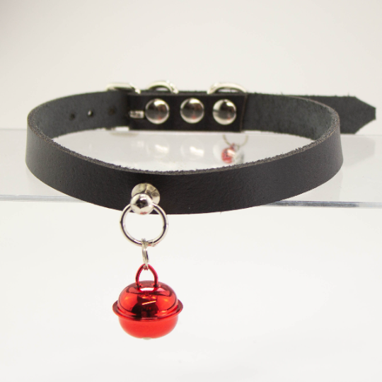 Choose Bell Colour Leather Collar - Ceremony Leather