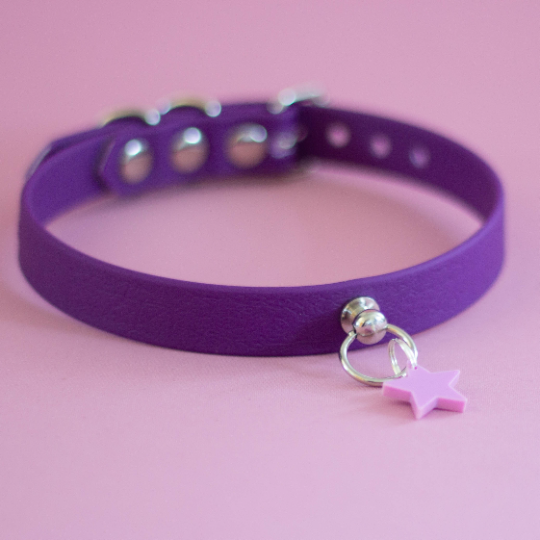 Vegan Purple Biothane Collar - Ceremony Leather