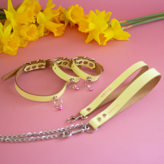 Pastel Yellow Matching Set - Ceremony Leather
