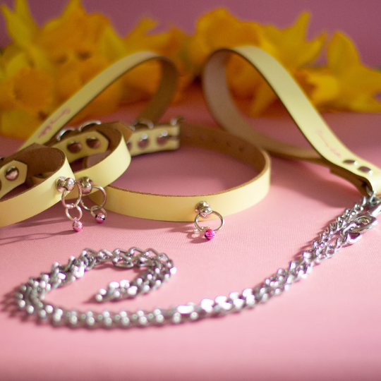 Pastel Yellow Matching Set - Ceremony Leather