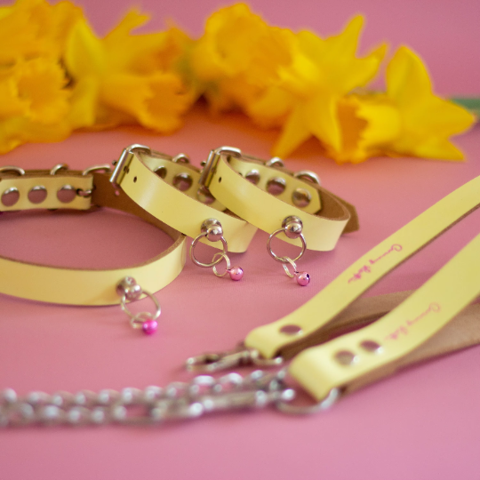 Pastel Yellow Matching Set - Ceremony Leather